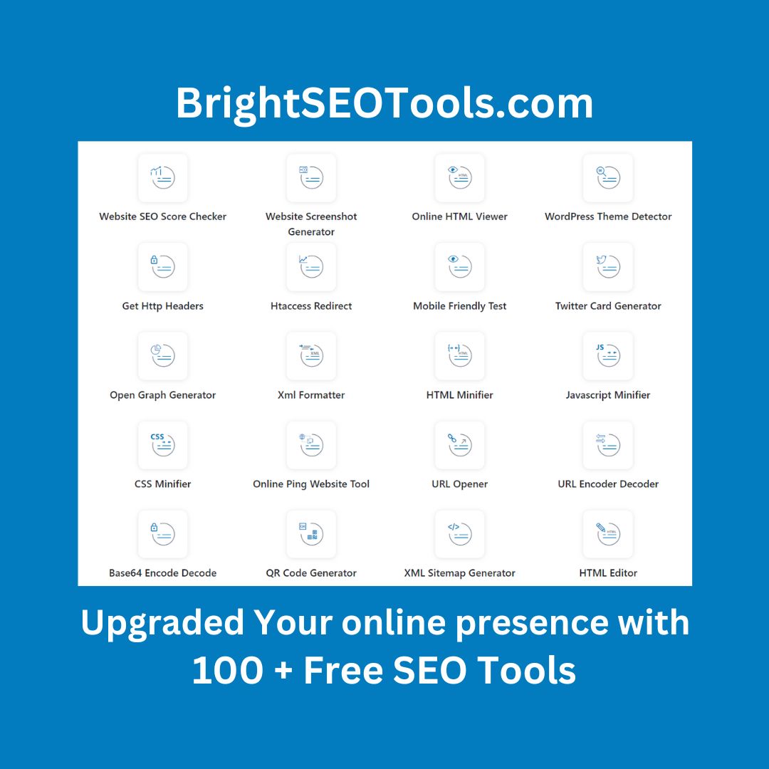 Bright SEO Tools | 100% Free & Easy to Use | Try it Now
